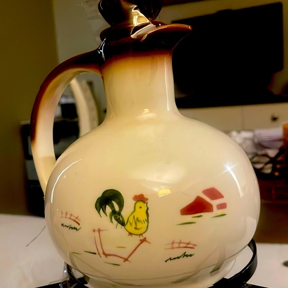 Kitchen | Vintage Brock Of California Chicken Farmhouse Pottery Pitcher ...